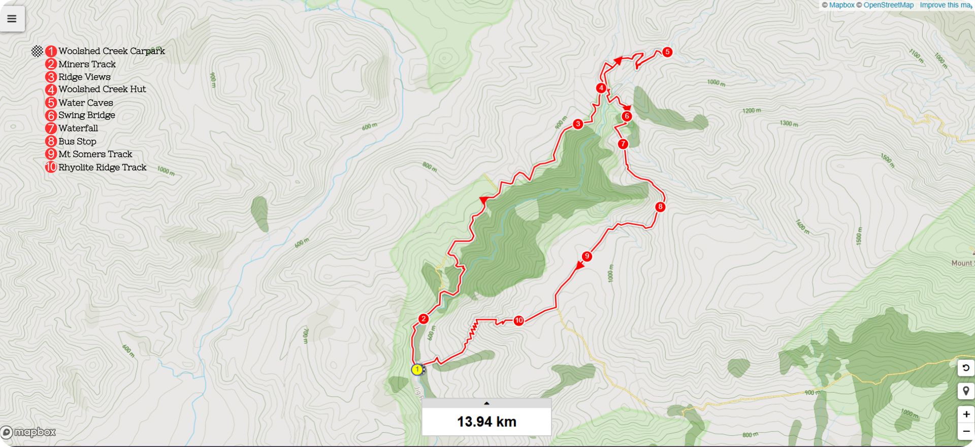 Day Hike – Woolshed Creek Hut Track